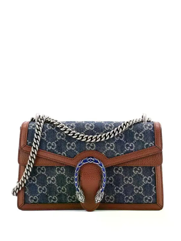 Gucci Dionysus Gg Denim Small Shoulder Bag - Blue