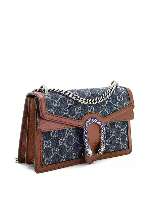 Gucci Dionysus Gg Denim Small Shoulder Bag - Blue