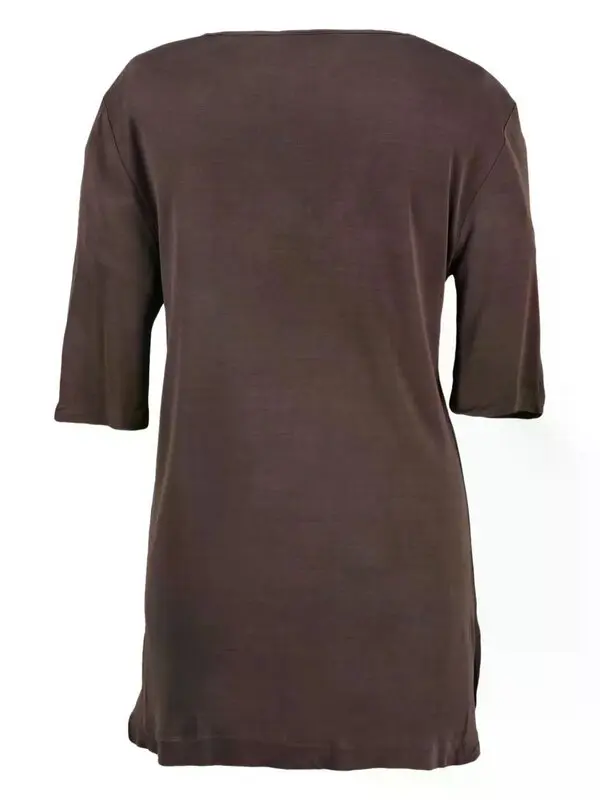 Fendi V-neck Three-quarter Sleeve Top