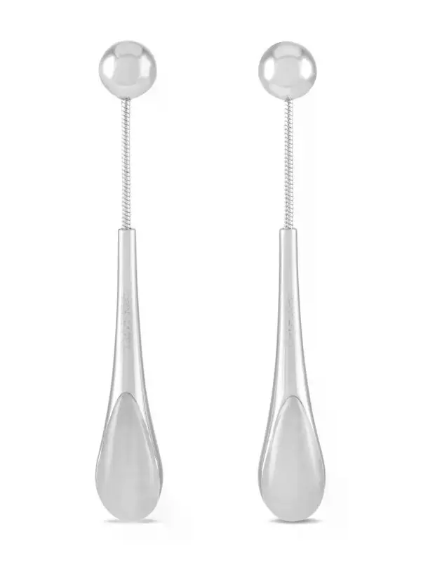 Calvin Klein Polished-finish Drop Earrings - Silver