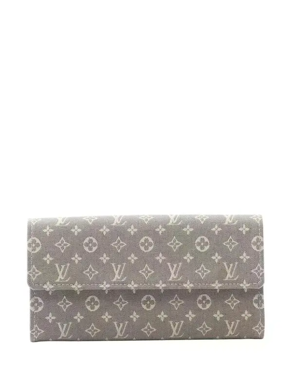 LOUIS VUITTON 2008 Monogram Mini Lin Sarah Wallet Long Wallets