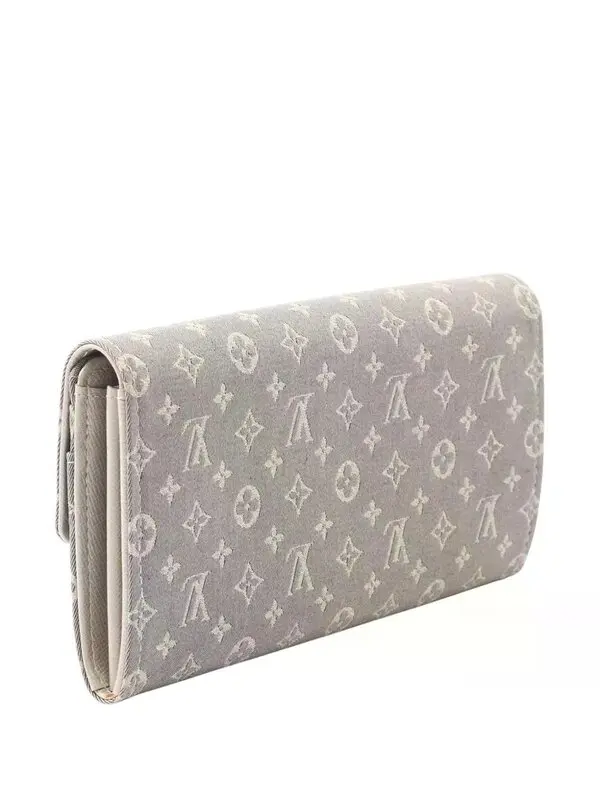 LOUIS VUITTON 2008 Monogram Mini Lin Sarah Wallet Long Wallets