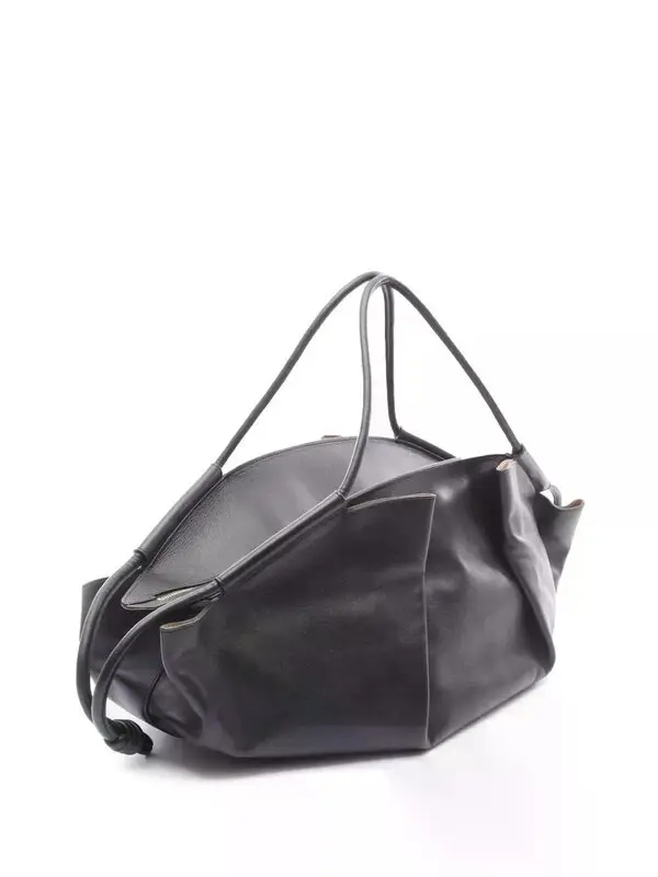 Loewe Shiny Calfskin Paseo Xl Tote Bag - Black