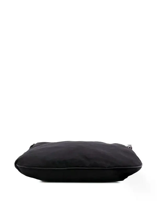 Fendi Zebra Print Canvas Oyster Hobo Bag