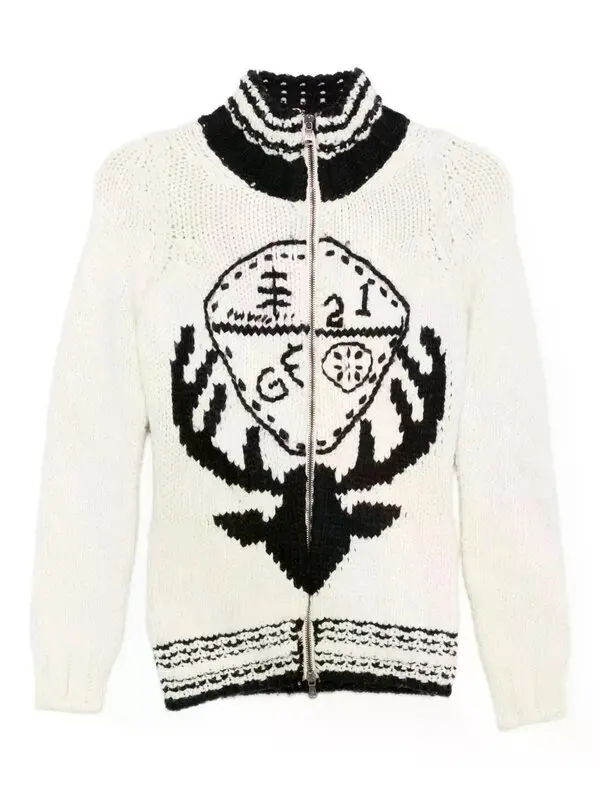 Gianfranco Ferre 1990s Knitted Sweater - White