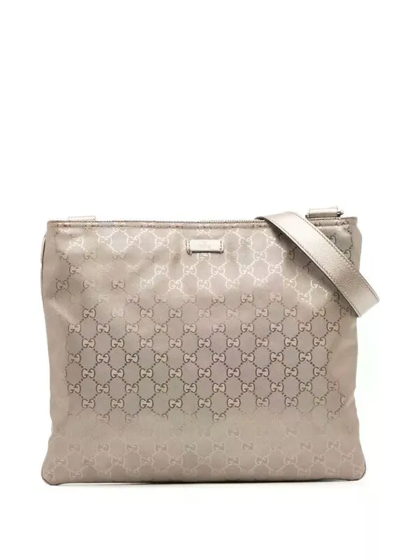 Gucci Gg Imprime Crossbody Bag - Gold