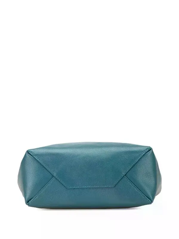 Celine Grained Calfskin Vertical Cabas Satchel - Blue