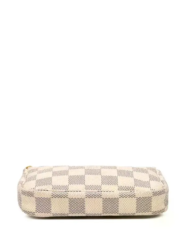 LOUIS VUITTON Damier Azur Mini Pochette Accessoires Handbag - Blue