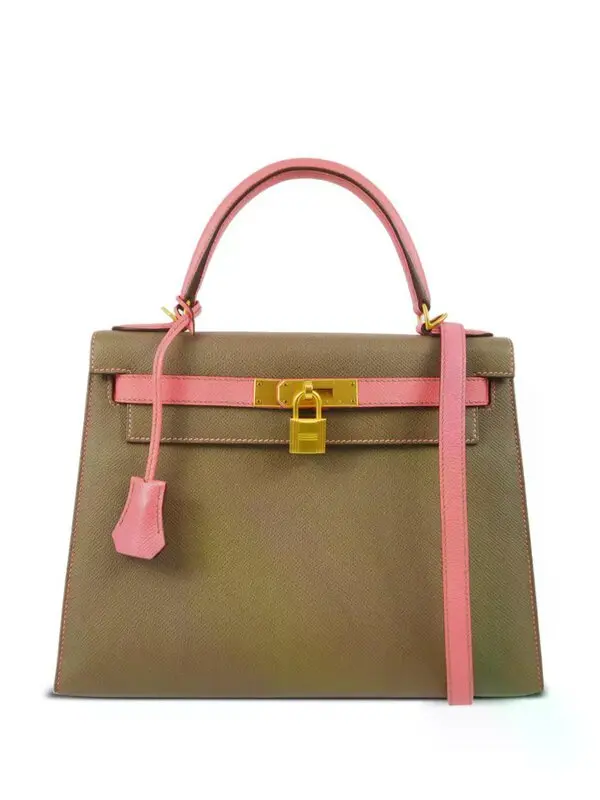 Hermès 2018 Kelly 28 Sellier Two-way Bag - Grey