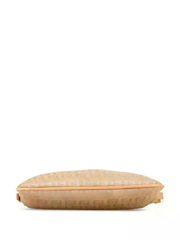 Fendi 2000-2010 Zucchino Canvas Shoulder Bag - Brown