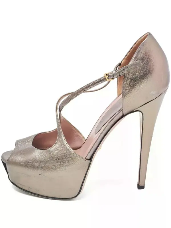 Gucci 140mm D'orsay Pumps - Grey