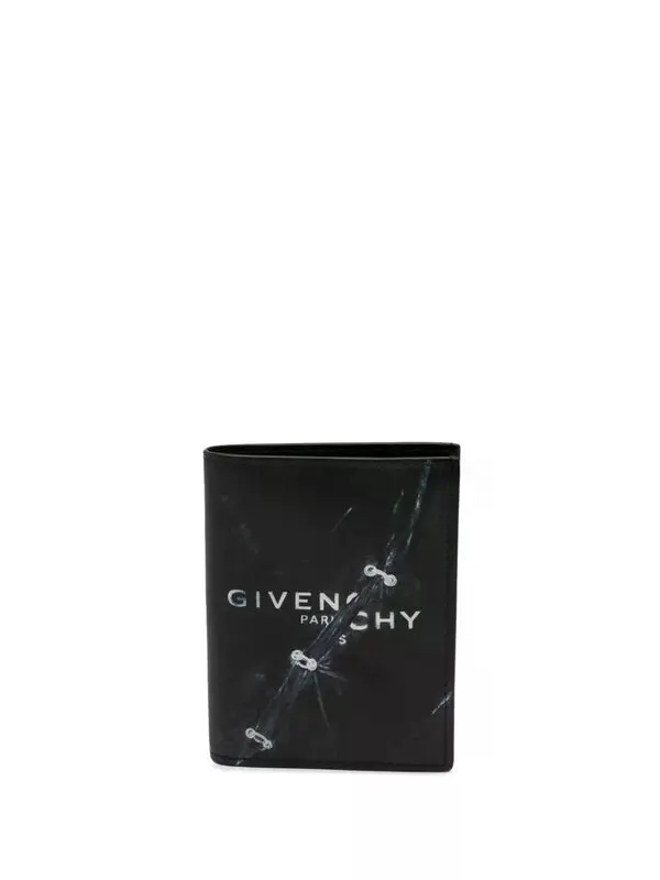 Givenchy 2000-2024 Leather Card Holder - Black