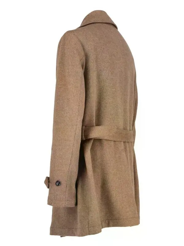 LUIGI BIANCHI Double-breasted Belted Coat