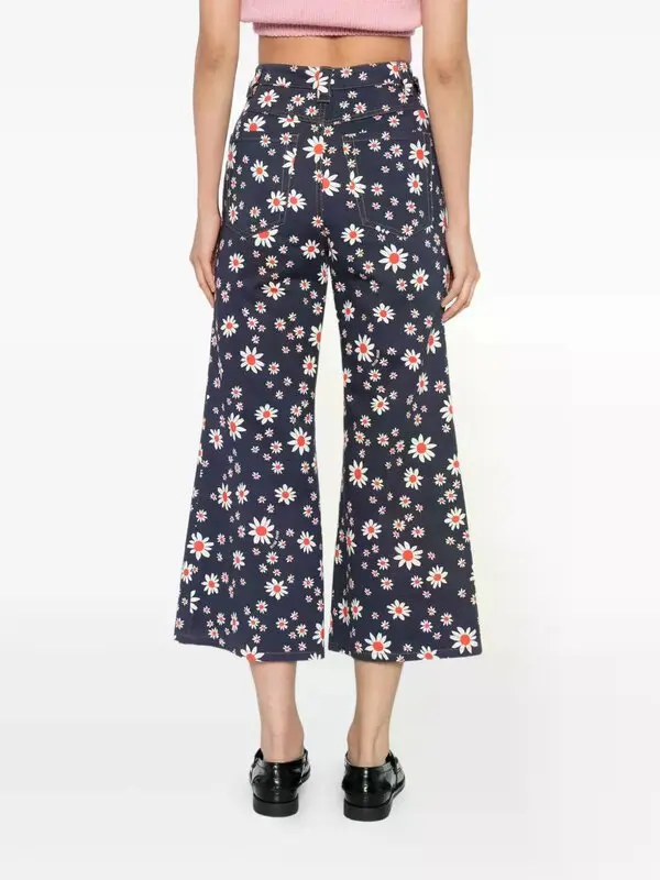 Miu Miu 2019 Floral-printed Trousers
