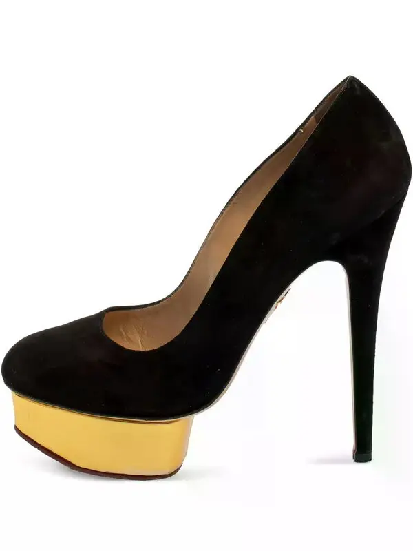 CHARLOTTE OLYMPIA 145mm Suede Platform Pumps