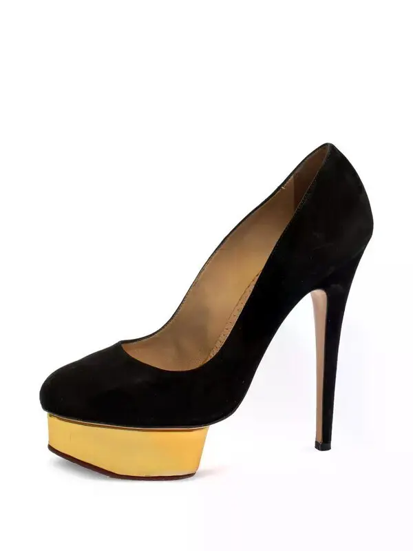 CHARLOTTE OLYMPIA 145mm Suede Platform Pumps