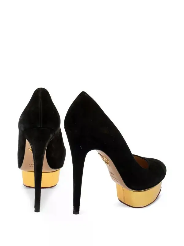 CHARLOTTE OLYMPIA 145mm Suede Platform Pumps
