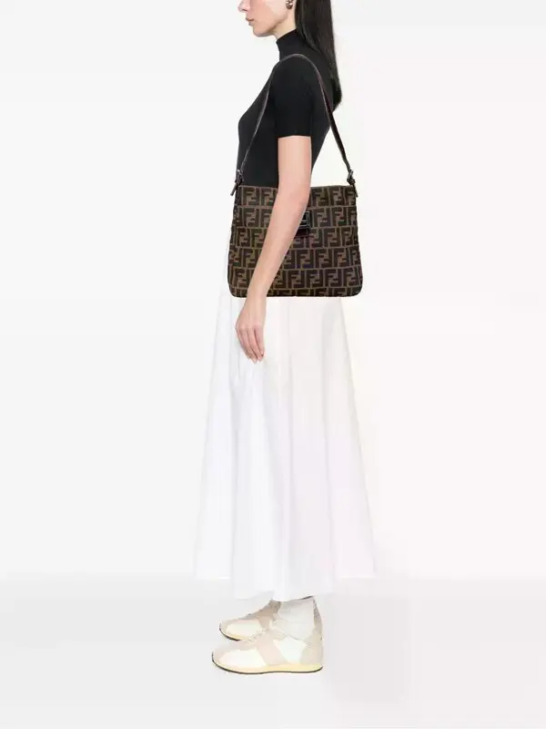 Fendi 20th Century Zucca Canvas Shoulder Bag