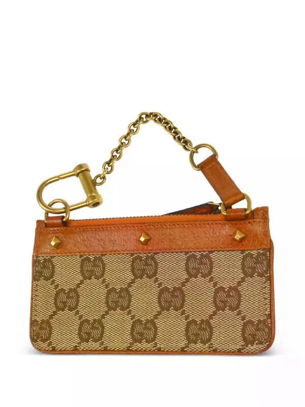 Gucci Monogrammed Canvas Wristlet
