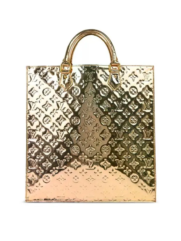 LOUIS VUITTON Pre-owned Monogram Miroir Sac Plat Tote Bag - Gold