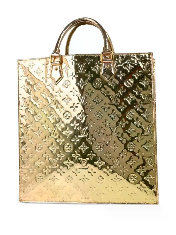 LOUIS VUITTON Pre-owned Monogram Miroir Sac Plat Tote Bag - Gold