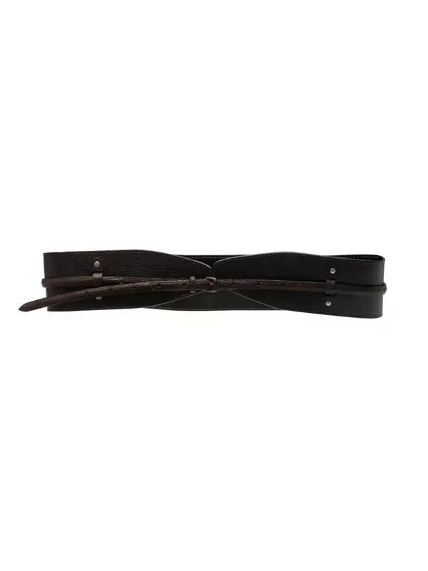 Gianfranco Ferre Snakeskin-effect Leather Belt - Brown