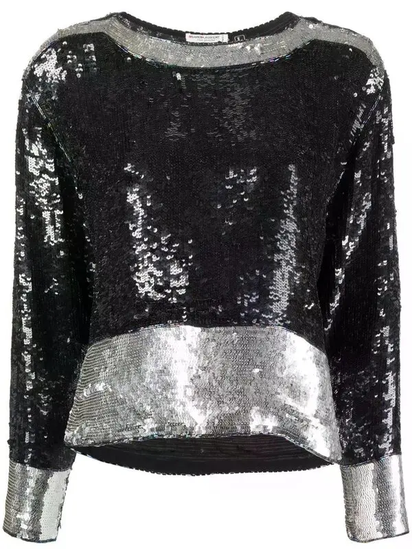Saint Laurent 1970s Sequin-embellished Top