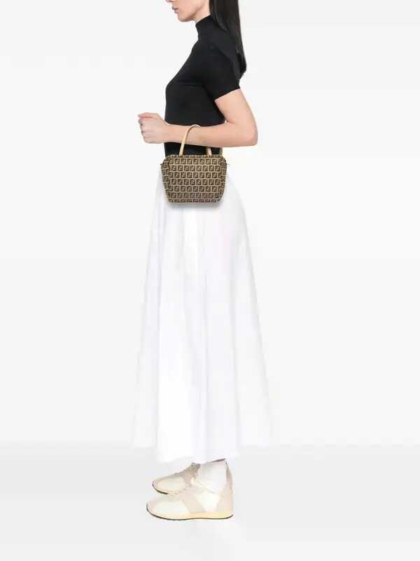 Fendi Zucchino Canvas Handbag