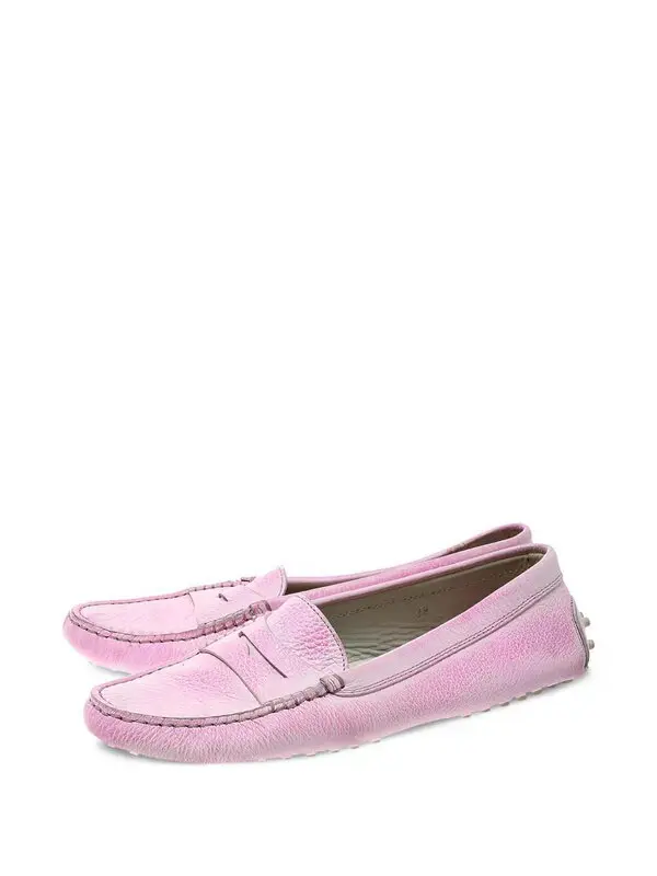 TOD'S Vintage Gommino Loafers - Pink