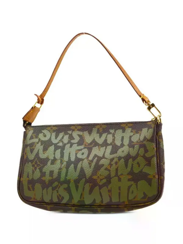 LOUIS VUITTON X Stephen Sprouse Pochette Accessoires Clutch Bag - Green