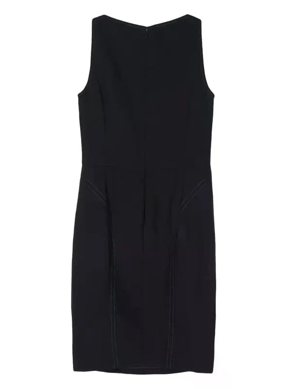 Versace 2000s Sleeveless Wool Mini Dress