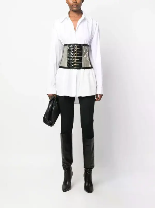 Dolce & Gabbana 2000s Patent Leather Corset Belt