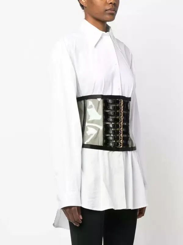 Dolce & Gabbana 2000s Patent Leather Corset Belt