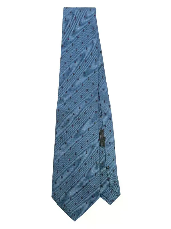 Prada 2000s Polka-dot Tie - Blue