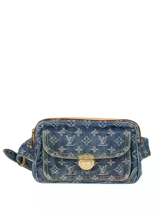 LOUIS VUITTON 2007 Monogram Denim Belt Bag