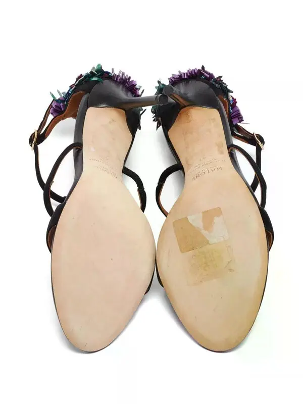 MALONE SOULIERS Embellished T-strap Sandals