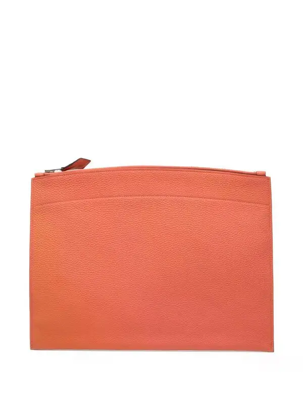 Hermès Togo Bazar Pouch - Orange