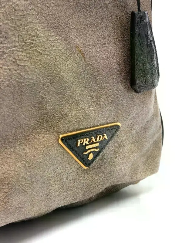 Prada 2010s Stud-embellished Zipped Two-way Bag
