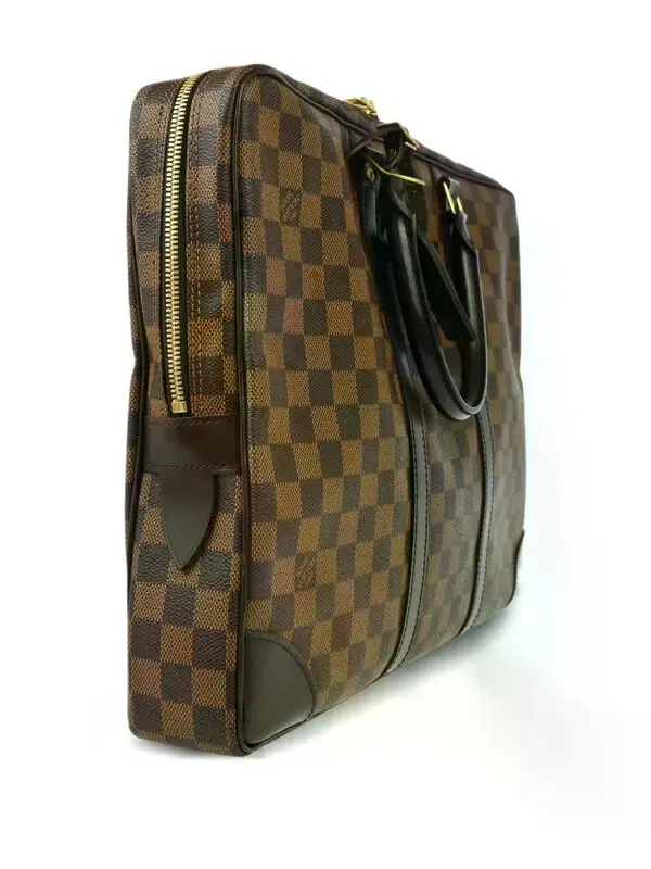 LOUIS VUITTON Porte Documents Voyage Handbag - Brown