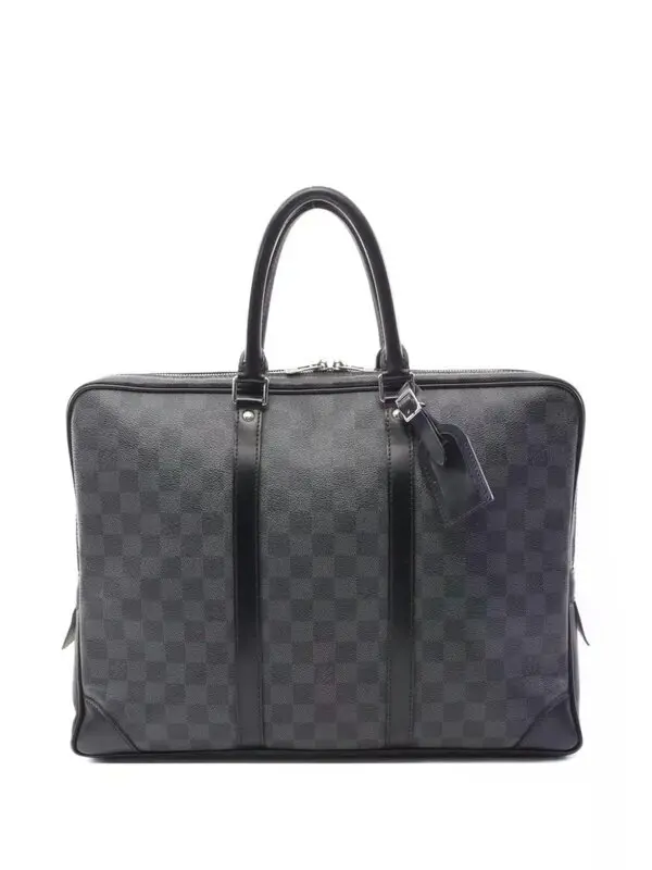 LOUIS VUITTON 2010 Monogram Briefcase - Black