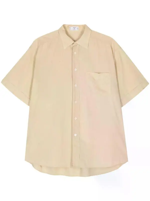 Valentino Garavani 1980 Logo-embroidered Cotton-shirt