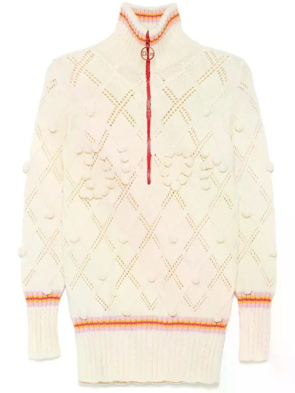 Dior High-neck Jumper - White, Pink