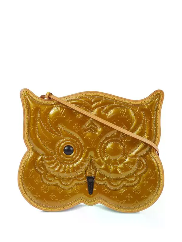 LOUIS VUITTON 2002 Pochette Conte De Fées Owl Mini Bag - Gold