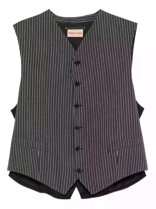 ROMEO GIGLI 1990s Striped Vest