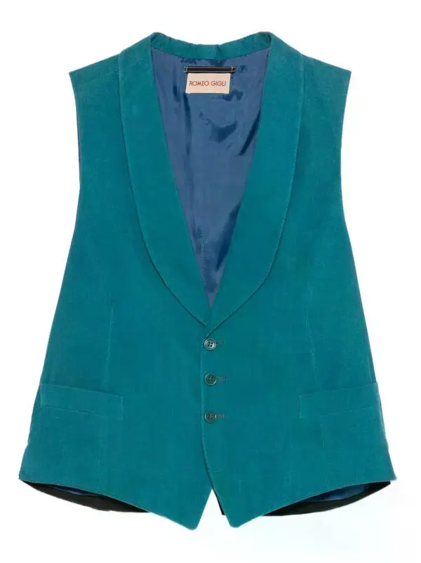 ROMEO GIGLI 1990s Shawl-collar Gilet