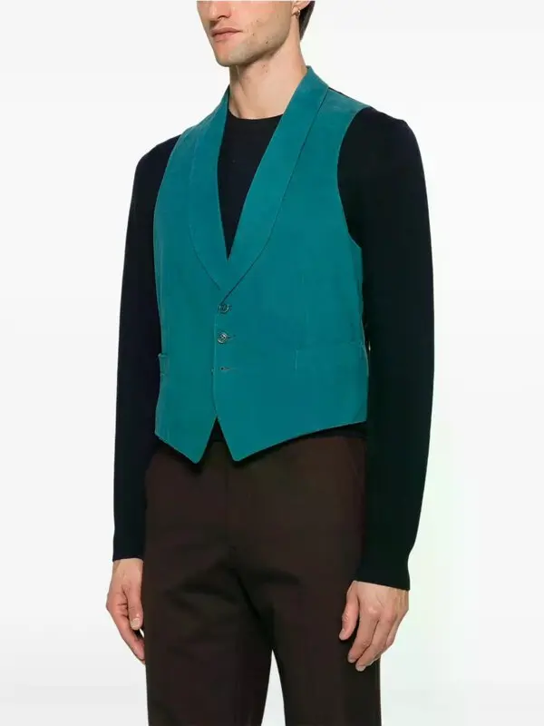 ROMEO GIGLI 1990s Shawl-collar Gilet