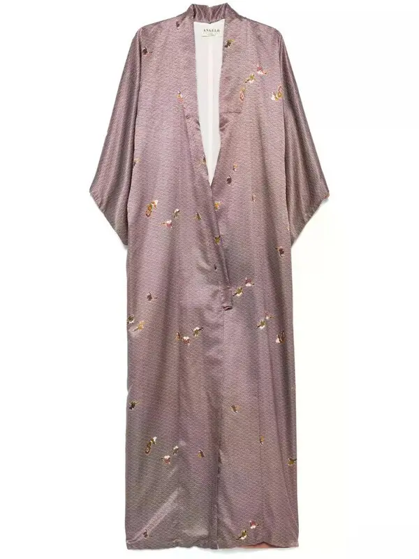 A.N.G.E.L.O. VINTAGE CULT 1970s Silk Kimono - Red