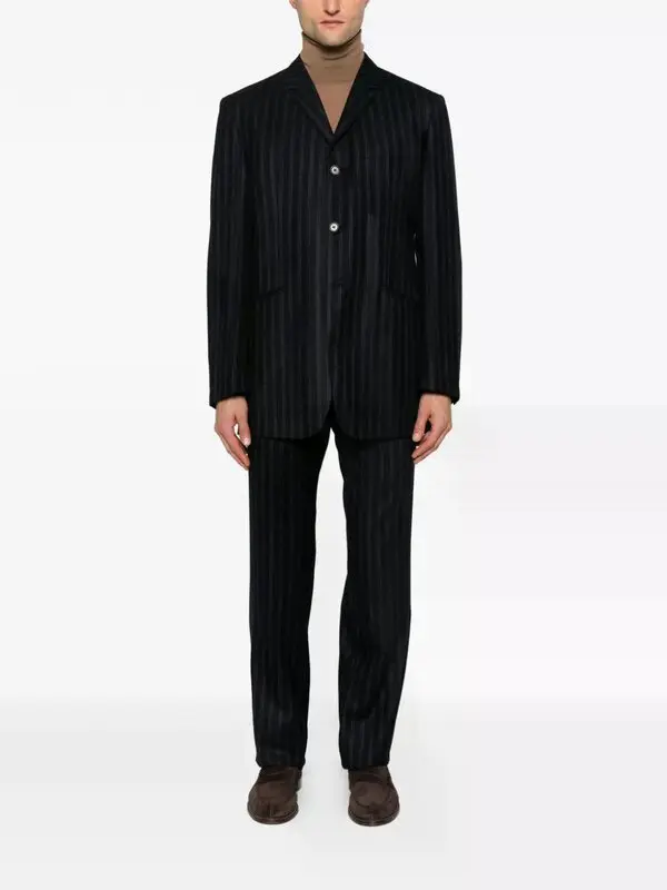ROMEO GIGLI 1990s Striped Suit - Blue
