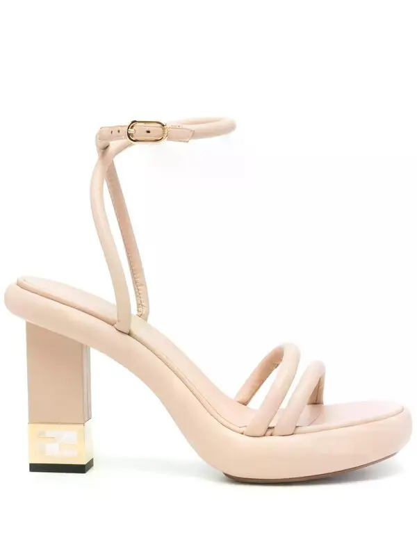 Fendi 90mm Logo-heel Sandals