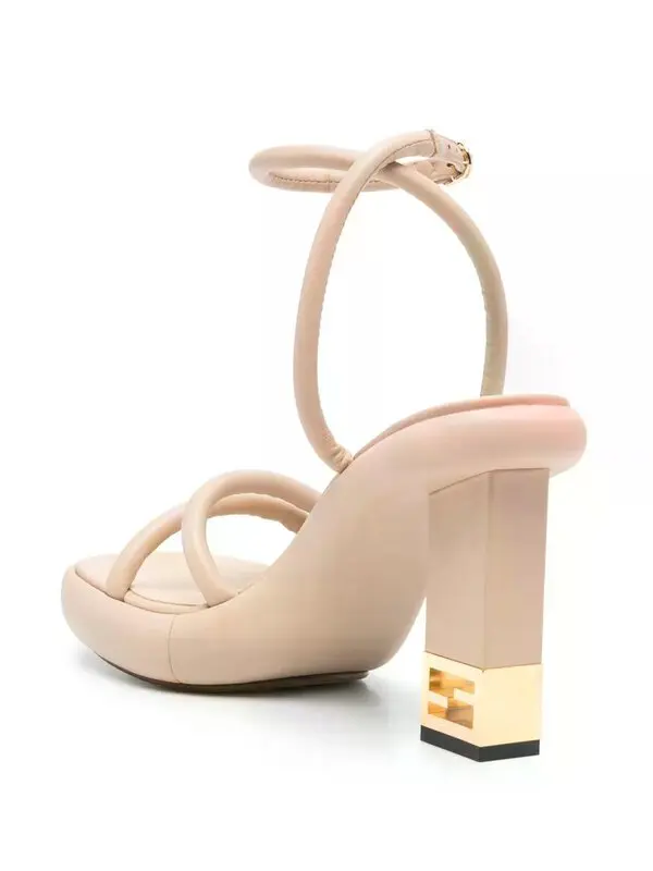 Fendi 90mm Logo-heel Sandals